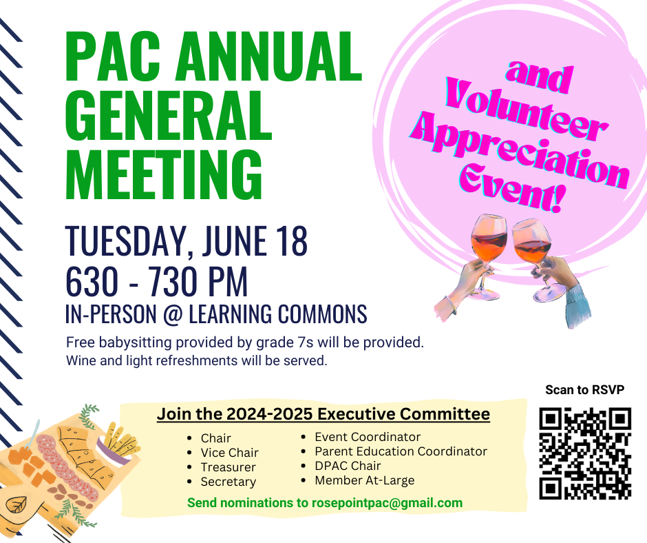 PAC AGM & Volunteer Appreciation Event Next Tuesday at 630 PM – Norma ...