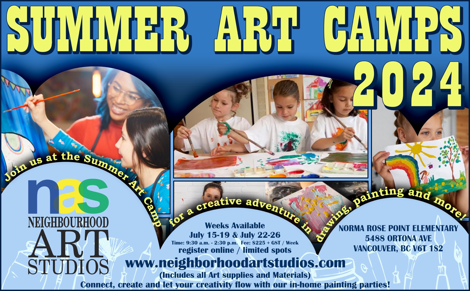 Neighbourhoods Arts Studio Summer Camps @ NRP! – Norma Rose Point ...